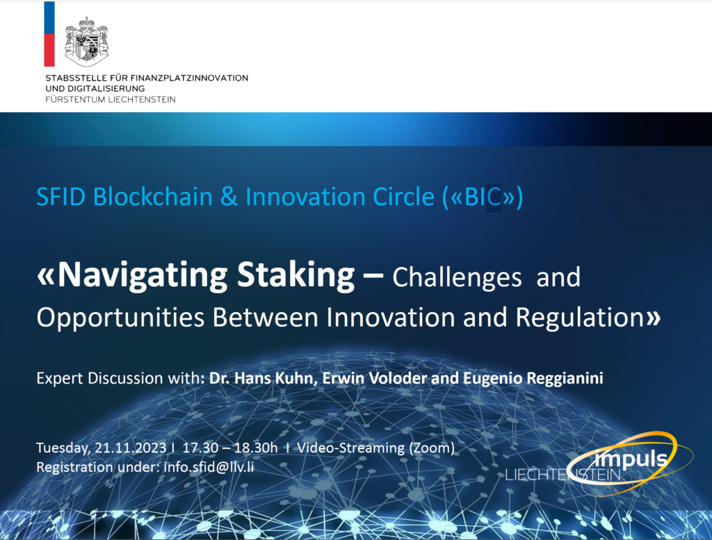 Navigating Staking: Challenges and Opportunities Between Innovation and Regulation - European ...